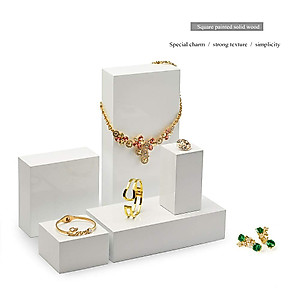 Oirlv Solid Wood Minimalism Style Jewelry Display Stand Showcase Jewelry Organizer Square Holder (SM05205)