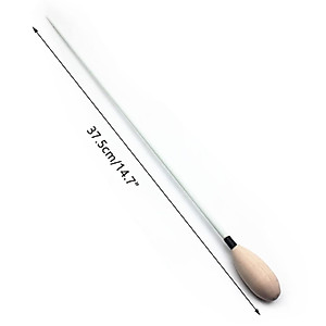 TUOREN Conductor Orchestra Baton 15" Music Conductor Baton with Solid Wood Handle 4pcs