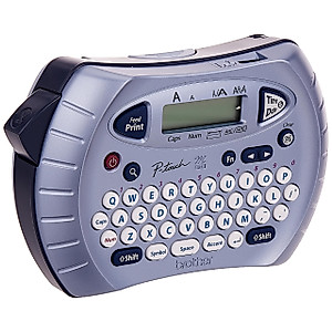 Brother P-touch Label Maker, Personal Handheld Labeler, PT70BM, Prints 1 Font in 6 Sizes & 9 Type Styles, Two-Line Printing, Silver