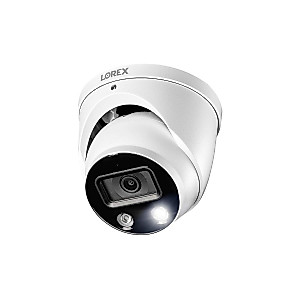 Lorex Technology Lorex N4K2SD-84WD 4K Smart Deterrence Surveillance System Featuring N842A82 2TB 4K Fusion NVR and 4 E892DD 4K Two-Way Audio Smart Motion Detection Dome Cameras