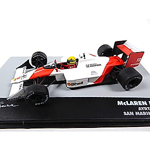 OPO 10 - Altaya 1:43 - Formula 1 - McLaren MP4 / 4# 12 Ayrton Senna Winner San Marino GP F1 1988 (689)