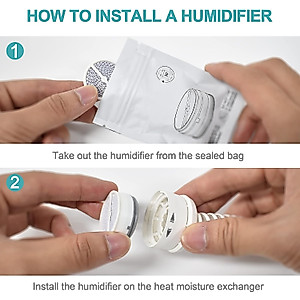 Humidx Plus Humidifier Filter Compatible with AirMini and N20 Connector, Includes 4pcs, Each one uses an Independent Sealed Package.