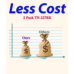 2-Pack ColorPrint Compatible Toner Cartridge Replacement for TN227 TN-227BK TN227BK High Yield Work with HL-L3210CW L3230CDW L3710CDW L3270CDW DPC-L3550CDW MFC-L3710CW L3750CDW L3770CDW (Black)