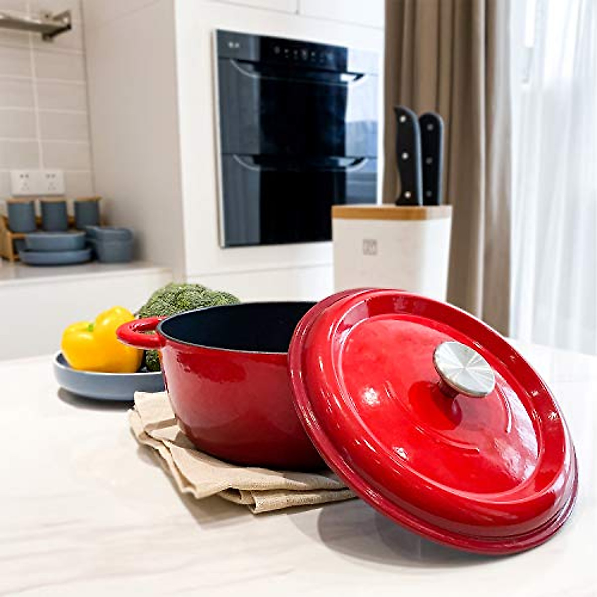 Stainless Steel Replacement Handle compatible with Le Creuset,Aldi,Lodge, and other Enameled Cast-Iron Dutch Oven