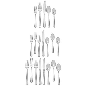 Lenox Pearl Platinum Flatware, 20-Piece Set, Metallic