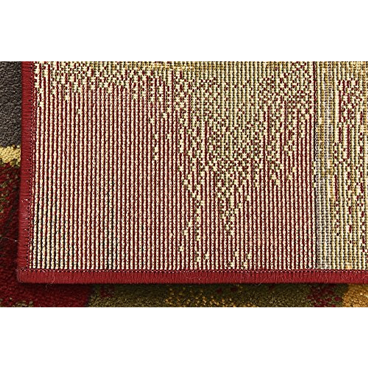 Unique Loom Barista Collection Area Rug - Timor (2' 2" x 6' 1" Runner, Multi/ Red)