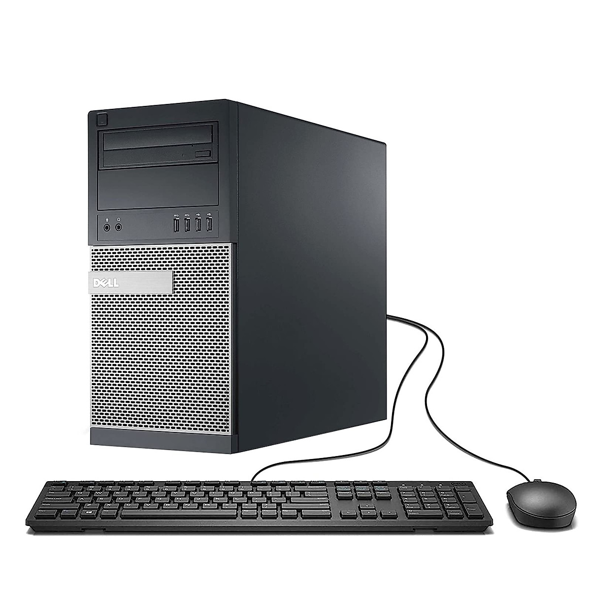 Dell Flagship Optiplex 9020 Tower Premium Business Desktop Computer (Intel Quad-Core i7-4770 up to 3.9GHz, 8GB RAM, 128GB SSD + 3TB HDD, DVD, WiFi, Windows 10 Professional) (Renewed)