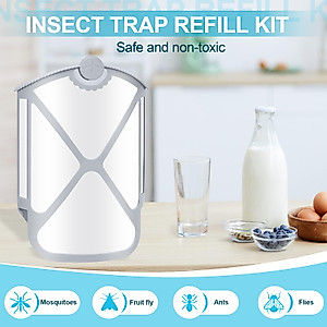 6Pcs-Kit, Husaco Insect Trap Refill Kit, Insects Replacement Kit Compatible with ZEVOM364 and Max