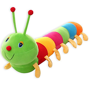 CHELEI2019 19" Caterpillar Stuffed Animal,Colorful Stuffed Caterpillar Plush Pillow for Kids