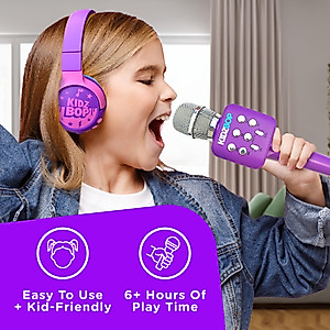 Move2Play, Kidz Bop Karaoke Microphone | The Hit Music Brand for Kids | Toy for Girls & Boys Ages 2, 3, 4, 5, 6, 7, 8+ Years Old | Christmas Present & Birthday Gift