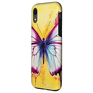 iPhone XR Yellow Butterfly Case