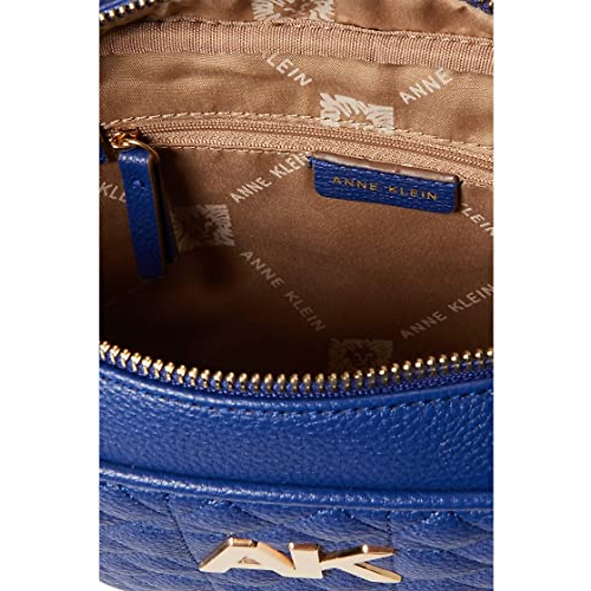 Anne Klein Quilted Camera Crossbody Cobalt One Size