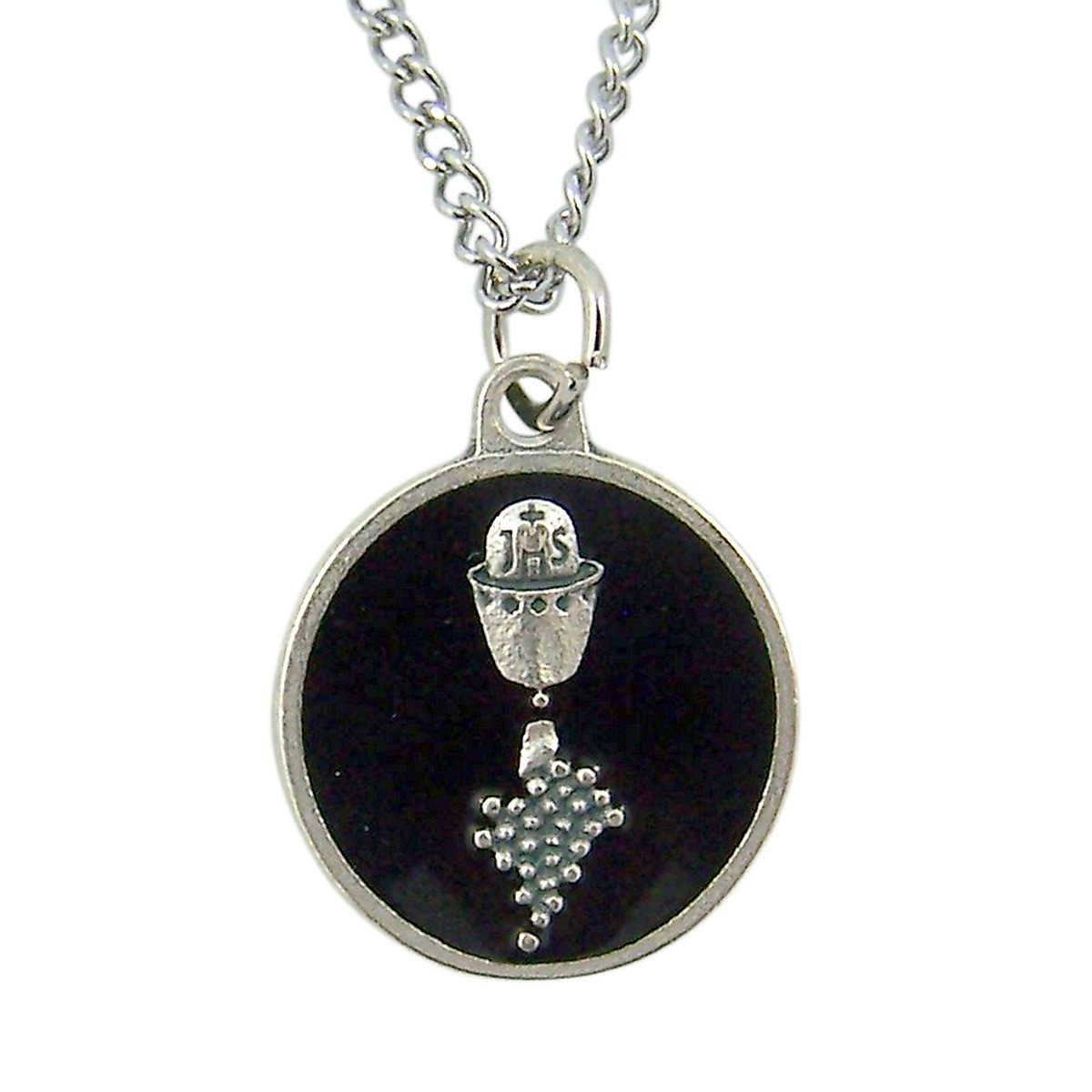 Boys My First Holy Communion Gift Set with Prayer Book, Rosary, and Chalice Pendant