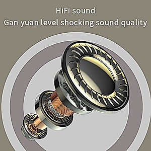 K12 Bluetooth 5.0 Breathing Light Wireless Headphones Sports InEar Earbuds. Suitable for Smartphones. Tablets (Silver)