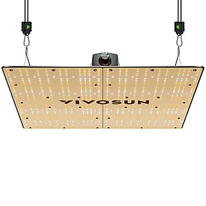 VIVOSUN VS3000 LED Grow Light with Samsung LM301 Diodes & Daisy Chain Driver Dimmable Lights Sunlike Full Spectrum for Seedling Veg & Bloom 300W Plant Grow Lamps for 3x3/4x4 Grow Tent