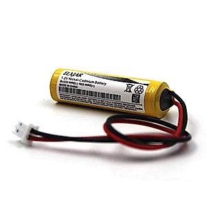 elxjar (5-Pack) 1.2V 900mAh Exit Sign Emergency Light NiCad Battery, Replacement Battery for Unitech AA900mAh OSA268 ELB CS01 DAA900BT, Lithonia EXR LED EL M6 White Connector