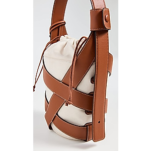 STAUD Women's Hive Bucket Bag, Cream/Tan, One Size