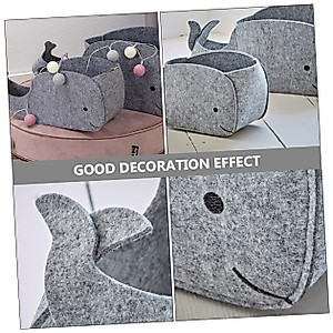 SAFIGLE 3 pcs Up Toys Home Nursery Organizing Shelf Toysnursery Cube Storage Adorable Drawer Flet Organizer Shape Design Foldable Basket Room Children Whale Toy Sundries Office Baskets