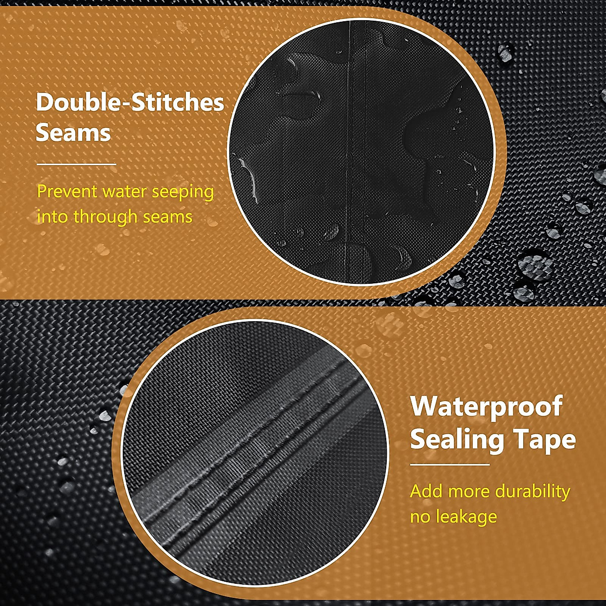 STARTWO Patio Furniture Covers, Outdoor Furniture Cover Waterproof, Windproof Tear Resistant Outdoor Sectional Couch Cover, Patio Cover for 7-12 Seats Dining Table Chair Set, Black, 98x78x32inches