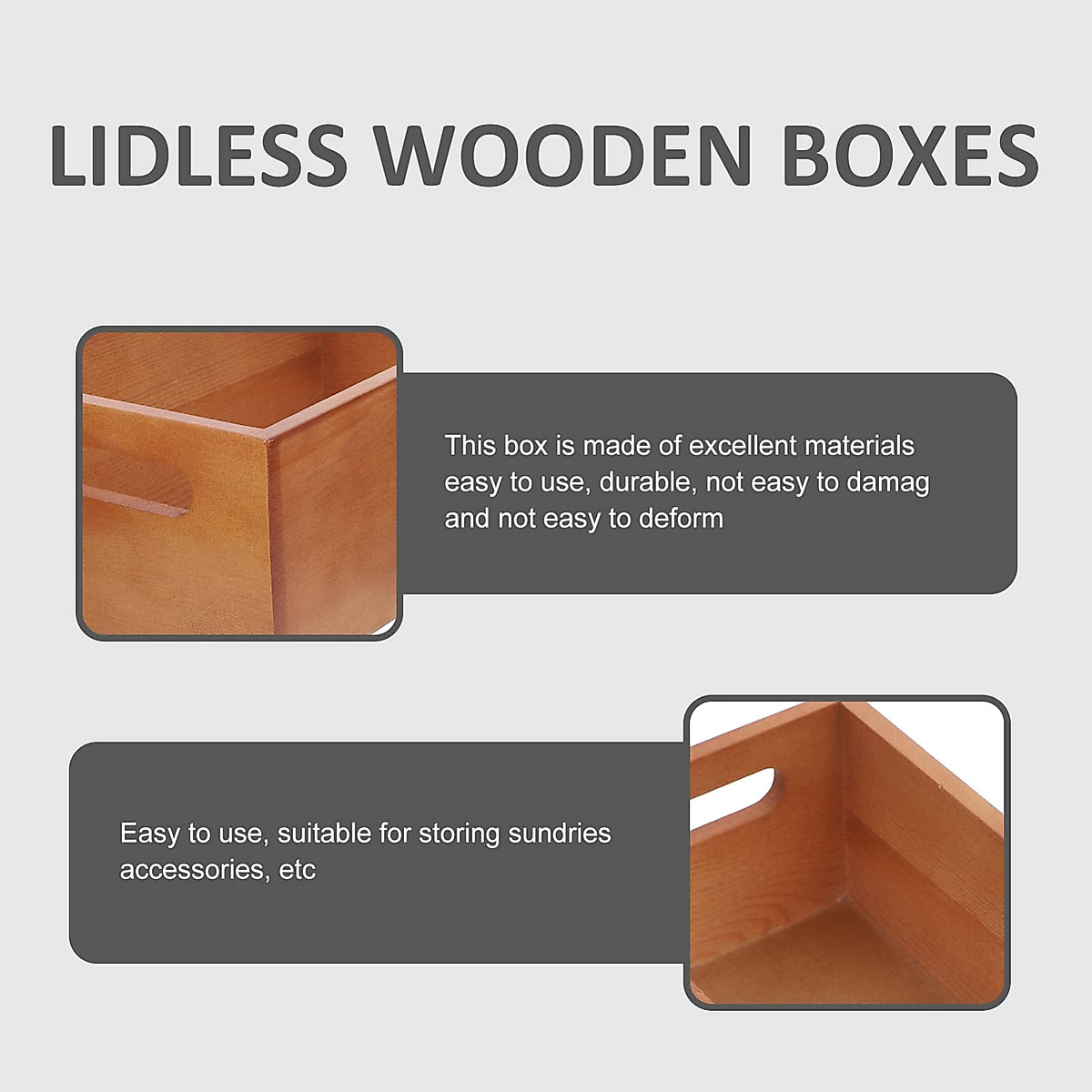 Angoily Box Wooden Storage Box Old Fashioned Wooden Ornaments