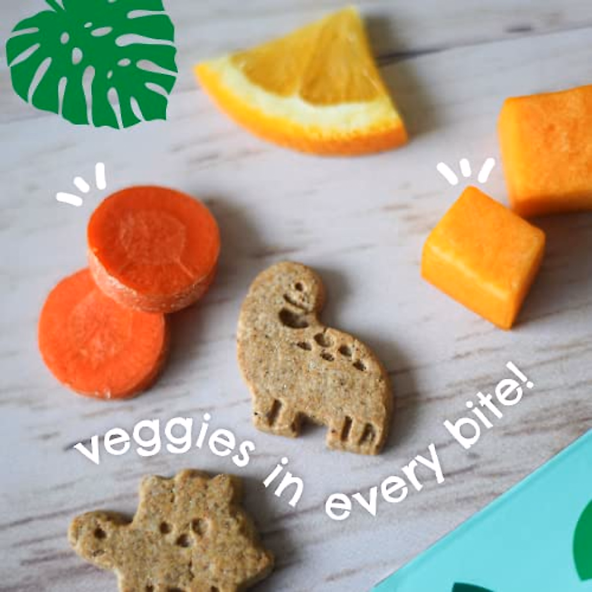 Beech-Nut Toddler Snacks, Dino Biscuits with Hidden Veggies, Pumpkin Cinnamon, Non-GMO Baked Snack for Kids, 5 oz Bag (7 Pack)