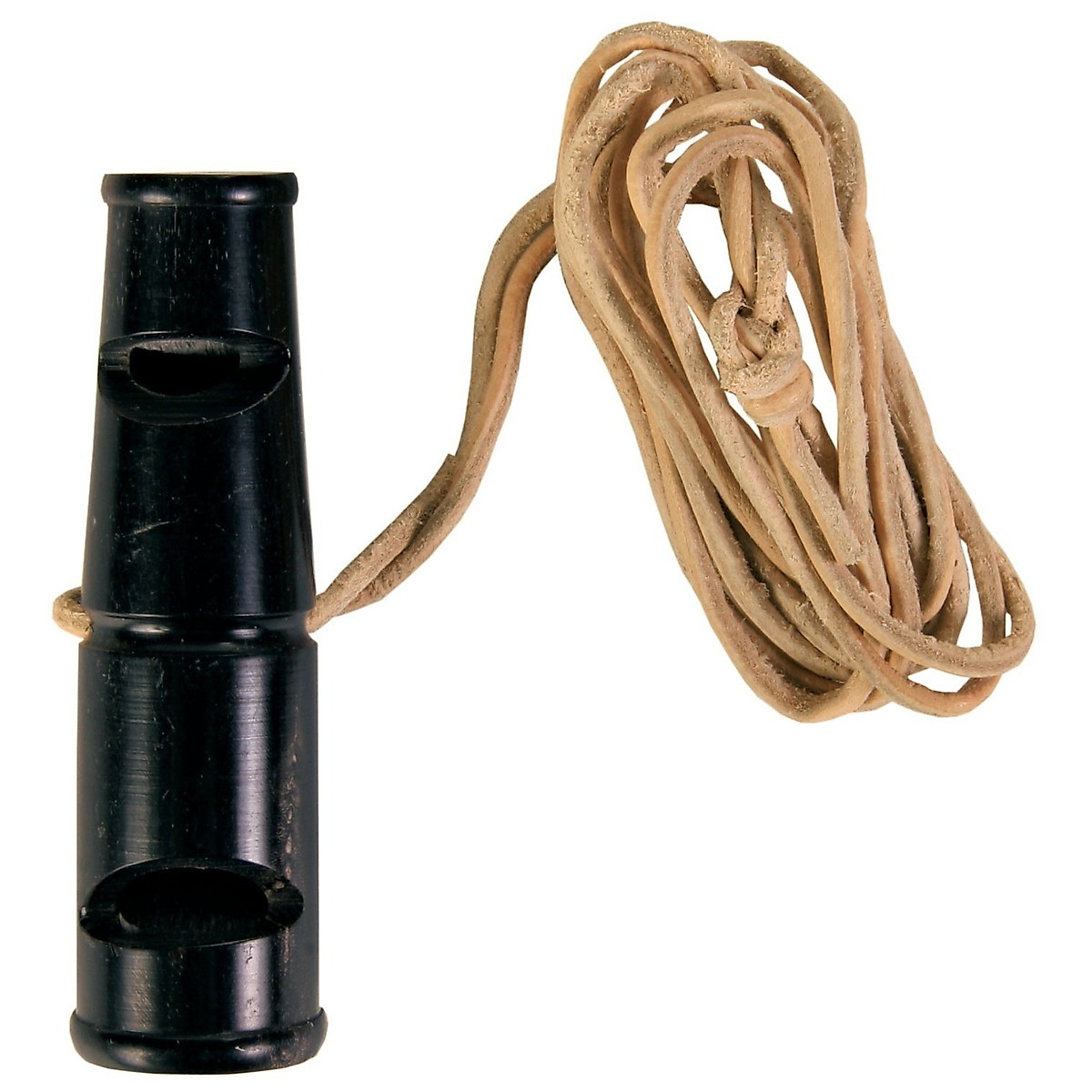 Buffalo Horn Whistle, 6 cm. Two-Tone: Whistle and Trill Tone (Ideal for Training and Hunting)
