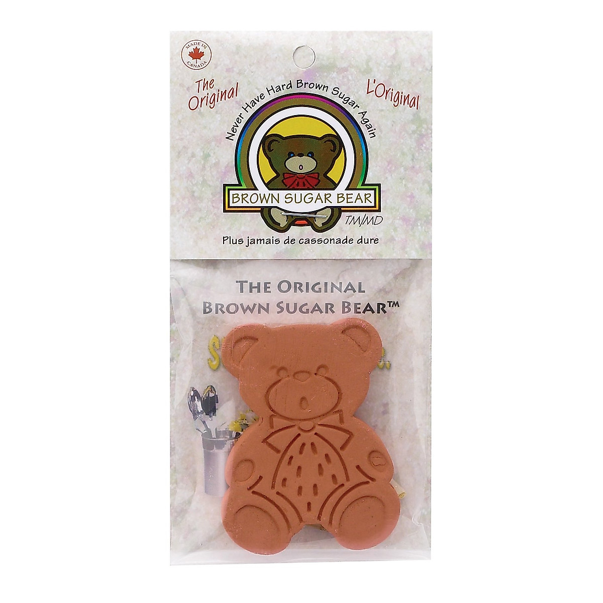 Brown Sugar Bear Original Brown Sugar Saver and Softener, Terracotta, Pack of 2