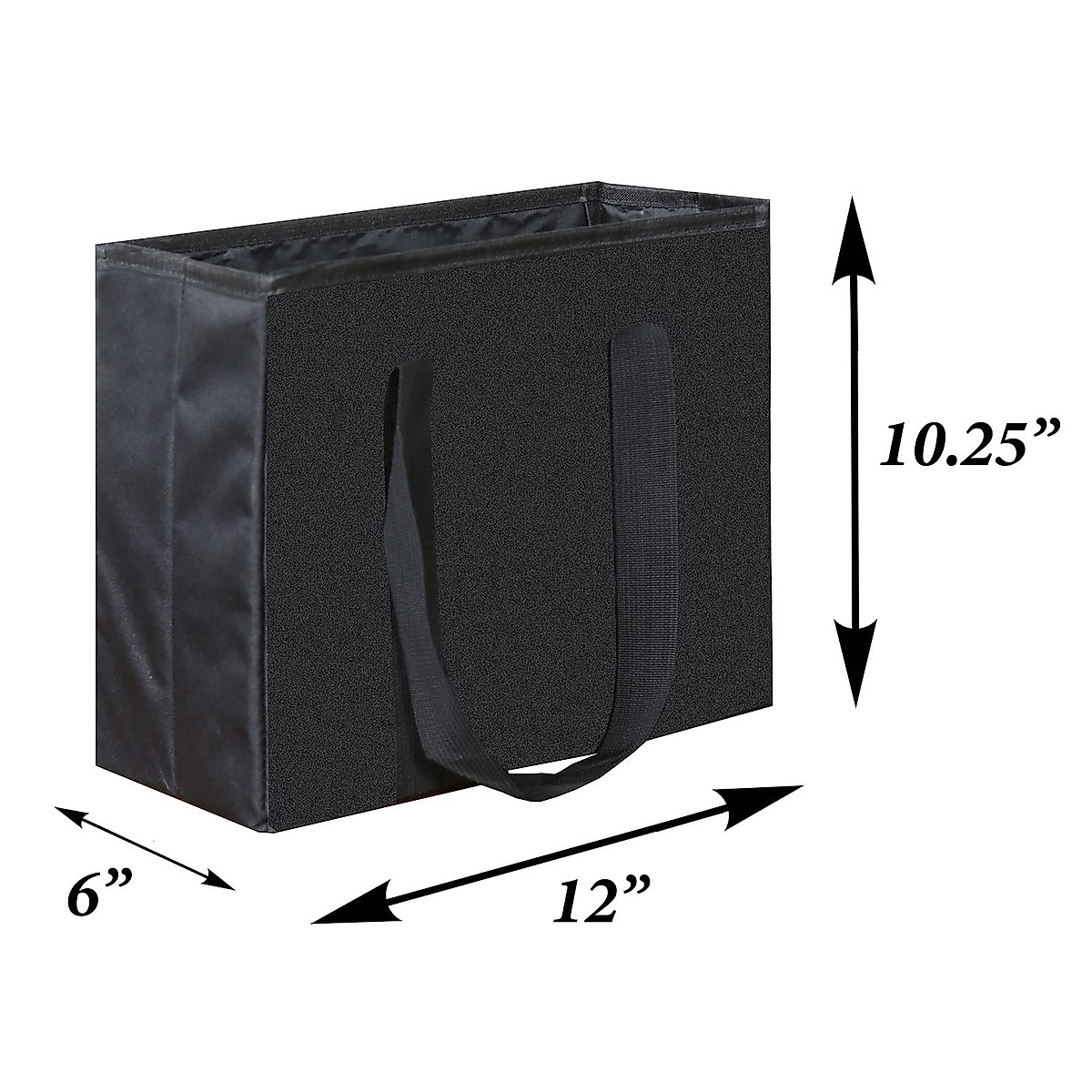 HOME DISTRICT Document Organizer Tote - Portable File Box with Handle Holds Letter Size Folders