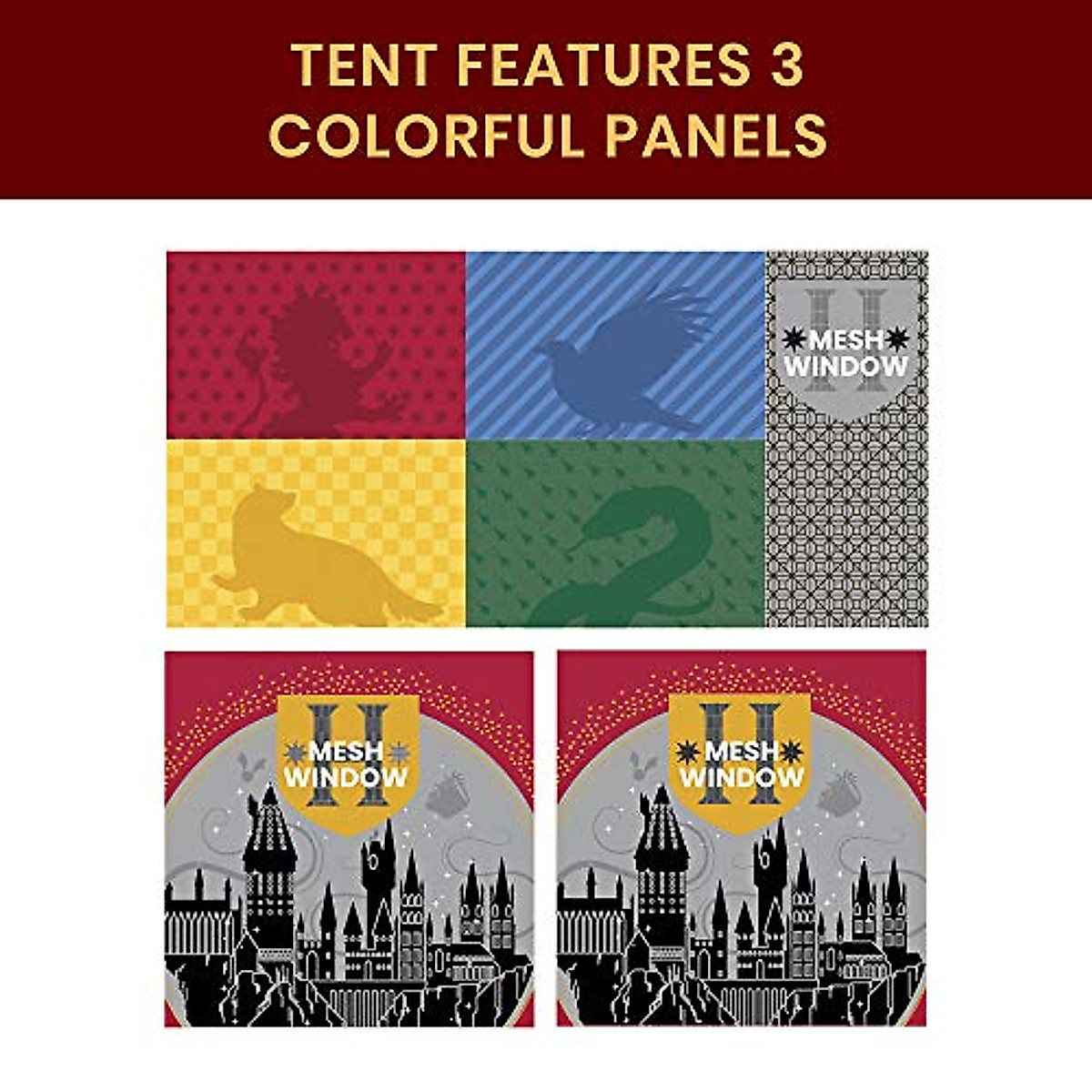 Harry Potter Loft-Bed Tent-Curtain Set for Low-Twin Loft-Bed (Bed Sold Separately) by Delta Children