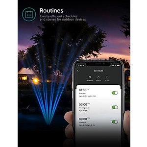 TREATLIFE Outdoor Smart Plug with 2 Individual Control Outlets, IP64 Weather Resistance, Smart Home Outlet Timer Compatible with Alexa, Google Home and SmartThings, 2.4GHz WiFi Only, No Hub Required