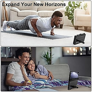 GOHHME for Samsung Galaxy Z Fold 5 Case with Magnetic Hinge Protection S Pen Holder Built-in Screen Protector Adjustable Stand, Camera Protection & Luxury Shockproof Thin Hard PC Cover (Black)