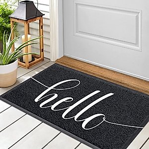 Door Mat (30"x17.5"), Durable Floor Mat Front Door Mat Welcome Door Mats Outdoor Rug Indoor Non-Slip Door Mat for Entryway, Home Entrance, Patio, High Traffic Areas