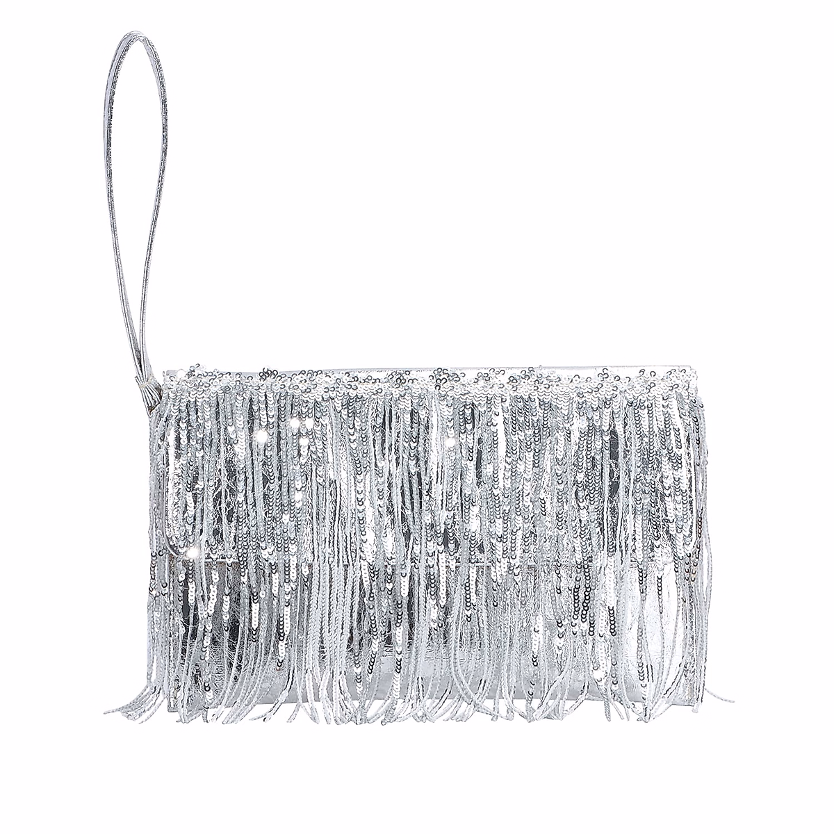 KUANG! Women Sparkling Glitter Evening Clutch Handbag Clutch Bag Sequin Tassels Purse Handbags for Party
