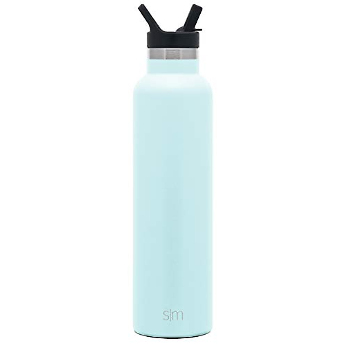 Simple Modern Water Bottle with Narrow Mouth Straw Lid Metal Thermos Vacuum Insulated Stainless Steel l Reusable Leak Proof BPA-Free Flask | Ascent Collection | 24oz, Seaside