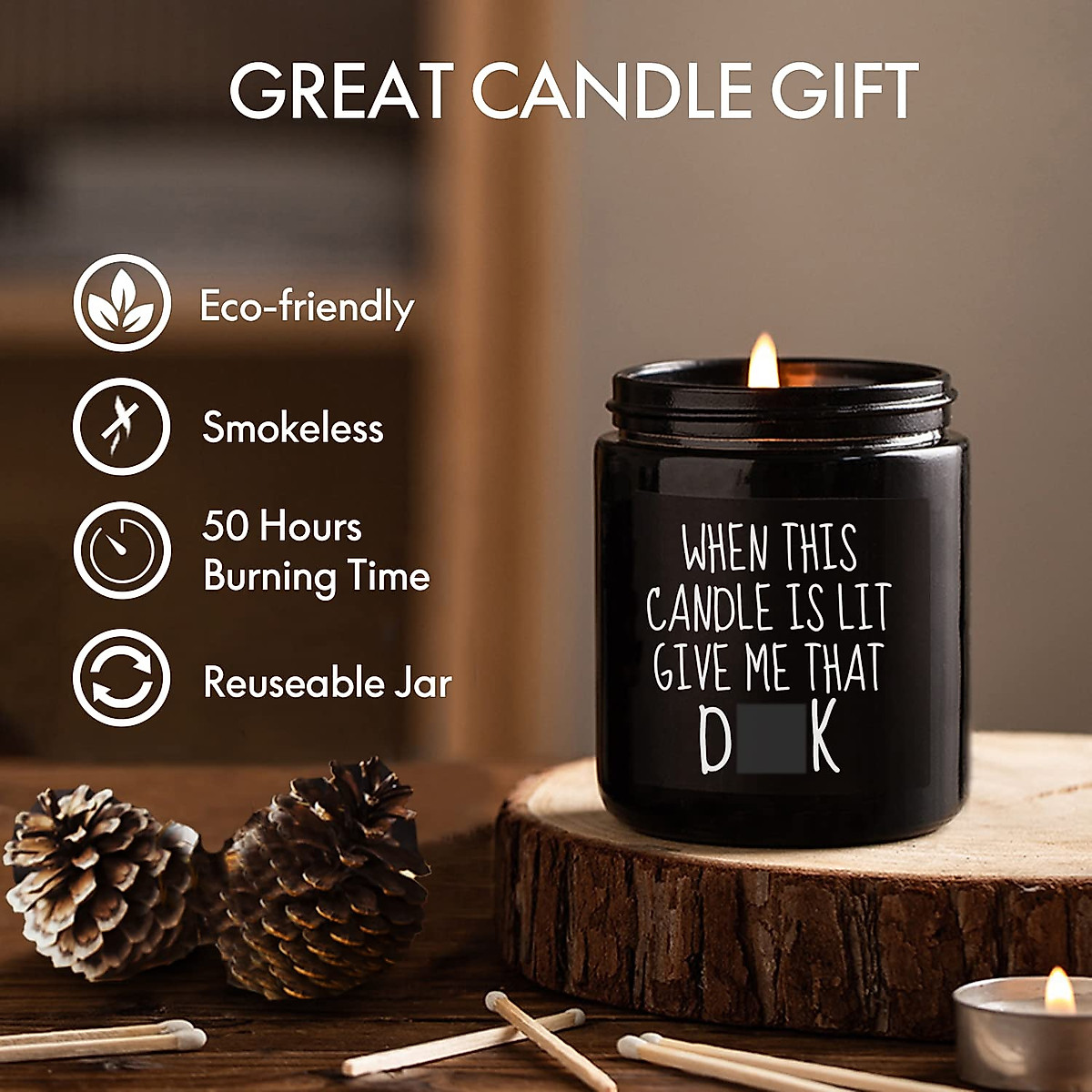 Funny Gifts for Men - Gifts for Him - Birthday Gifts for Men, Him, Husband, Boyfriend, New Couple Gifts, Fathers & Valentines Day Gifts, Christmas Gifts - Scented Candles