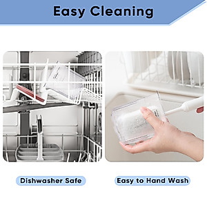 Containers Replacement for Ninja Creami Pints and Lids 4 Pack, Ninja Creami Deluxe NC501 NC500 Series Ice Cream Makers Containers, Reusable Creami Pint Containers with Leak Proof Lids, Dishwasher Safe