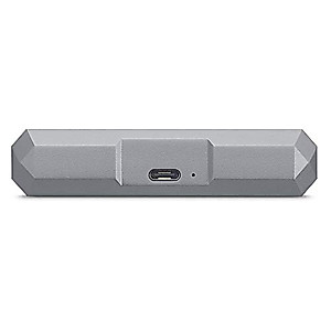 LaCie Mobile Drive 5TB External Hard Drive Portable HDD – Space Gray USB-C USB 3.0, for Mac and PC Desktop, 1 Month Adobe CC (STHG5000402)