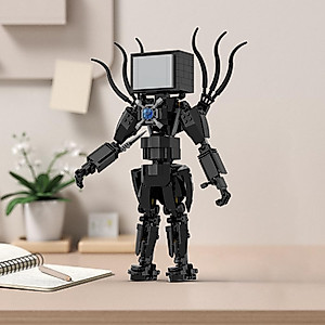 Skibidi Toilet TVman Titan Building Brick Set, Compatible with Lego, Titan Model Toy Action Figure, Collectible Gift for Kids Fans Adult Birthday (508 Pieces)