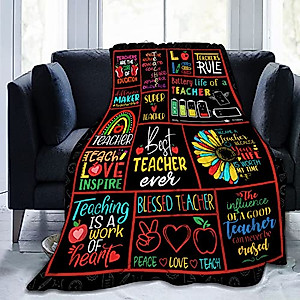 COTIMO Teacher Gifts for Women Men Blanket Gift for Teacher Blanket Throws for Teacher's Day Birthday Christmas Thanksgiving 50" x60''