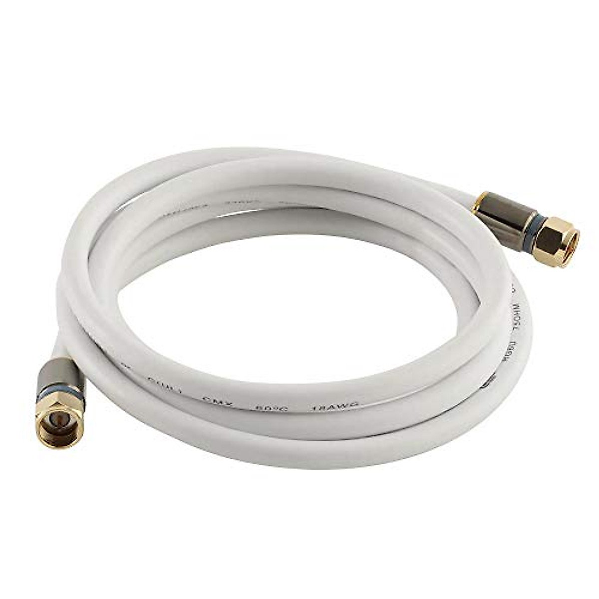 Commercial Electric 6 ft. RG-6 Coaxial Cable - White