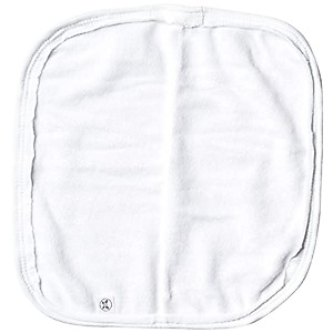 HonestBaby 10-Pack Organic Cotton Baby-Terry Wash Cloths, Bright White, One Size,10 Count (Pack of 1)