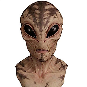 IAMAGOODLADY Halloween Decorations,Halloween Alien Mask Scary Horrible Horror Alien mask Mask,Spooky Party Carnival Supplies,Scary Ghost Creepy Decor Halloween Ornament