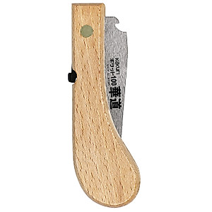 KAKURI Bonsai Saw Folding 4" for Bonsai and Ikebana Cutting, Japanese Pull Saw Razor Sharp Japanese Steel Blade, Mini Pocket Bonsai Pruning Saw for Branch, Foldable Wood Handle, Made in JAPAN