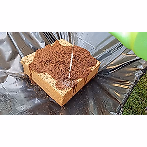 Verdana Coconut Fiber Potting Mix - 10 Lb Compressed Block Brick - Coco Coir, Coco Peat, Coir Pith - Alternative to Peat Moss – Soilless Growing Medium - Low EC, Optimum pH, High Expansion