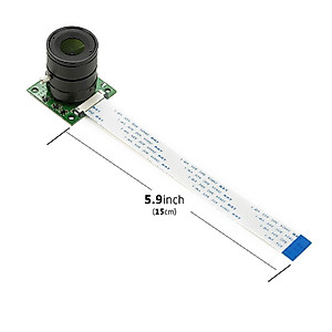 Arducam for Raspberry Pi 5 Camera Module with Interchangeable CS Mount Lens for Pi 5, 4, 3, 3B+, 5MP OV5647 1080P