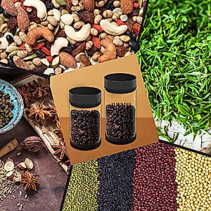 JUEMEL Automatic Vacuum Coffee Canister, Food Storage Container with Temperature & Humidity LCD Display,Time Record,Automatic Vacuum Suction,Electric Coffee jar Clear Glass-16oz/1350ml