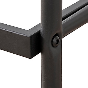 CLIPOP Mid Century Modern Accent Chair, Single Sofa with Removable Backrest and Cushion, Upholstered Faux Leather Armchair with Solid Wood Armrest Metal Frame Easy-Assembly, 24" W, Dark Brwon