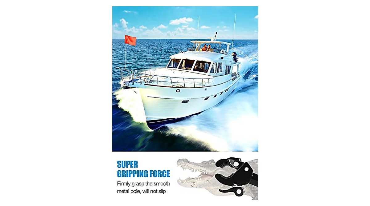 Adjustable Orange Boat Flag - Enhance Safety on Water
