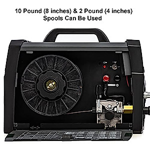 MIG-160, 3-in-1 Combo 160-Amp MIG/Lift-TIG/Stick Arc DC Inverter Welder Welding, Compatible Spool Gun Welding Aluminum: SPG15180