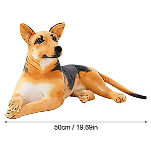 ihtha Realistic Puppy Figure for Bedroom Nursery Entryway Foyer Children's Day Gift Garden Gnome (Black, C)